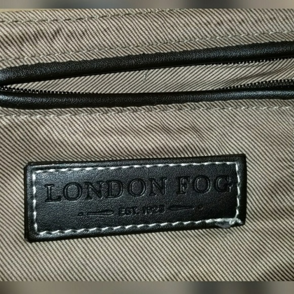 London Fog | Bags | London Fog Blue Leather Crossbody Bag | Poshmark